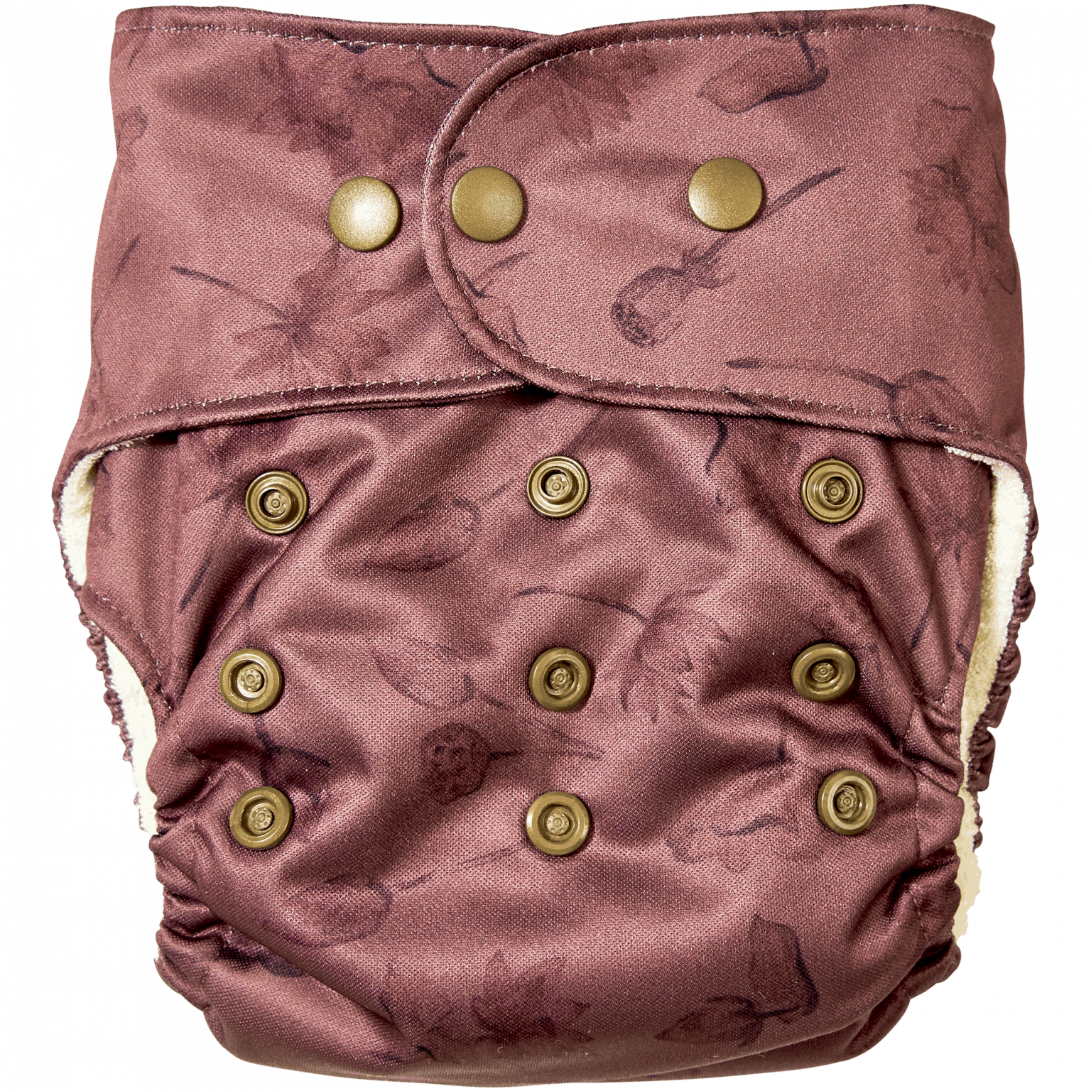 Natural Snap-In - Mushrooms - AIO Cloth Diaper In Organic Cotton | Elskbar